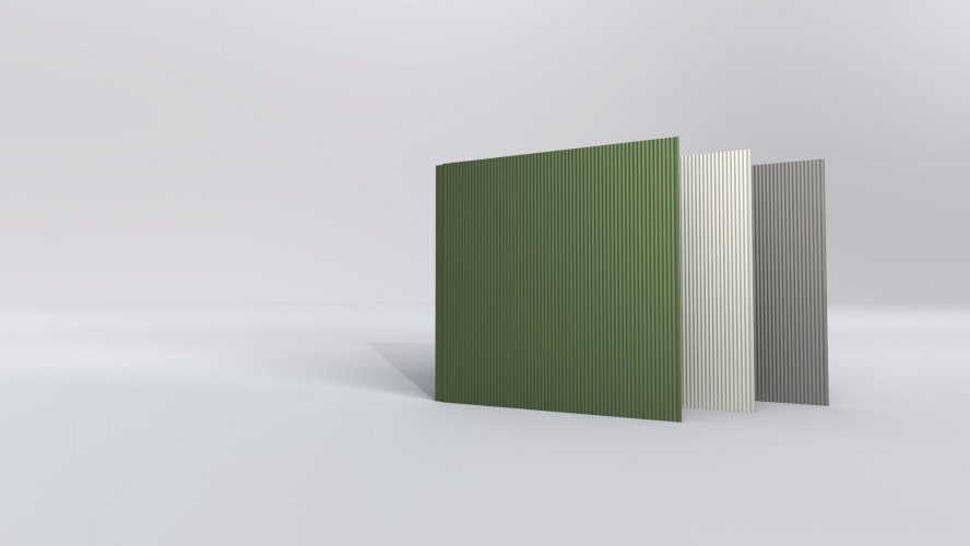 JI Wall 1000VB PIR (Microrib) - sandwichpaneel wand • Iso-Bouw