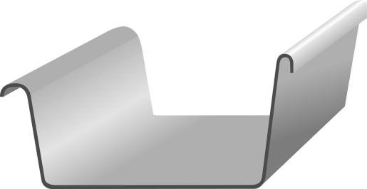 Polyester goot G120 Lichtgrijs • Iso-Bouw